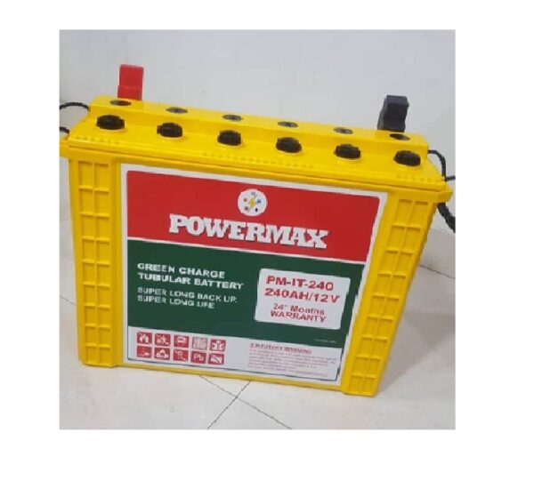 12V 240AH POWERMAX TALL TUBULAR BATTERIES – Enlighten Technology